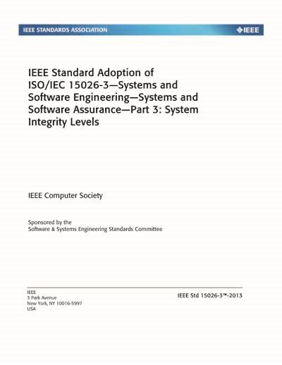 IEEE IEEE Standard Adoption Of ISO IEC Systems And Software