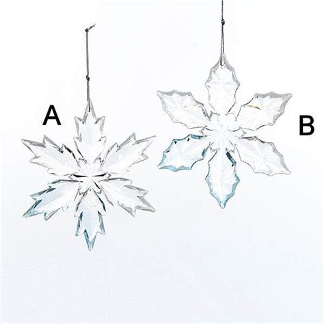 Icy Blue Snowflake Ornament Item 106294 The Christmas Mouse