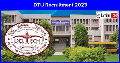 Dtu Recruitment 2023 Walk In Interview For Computer Operator Job
