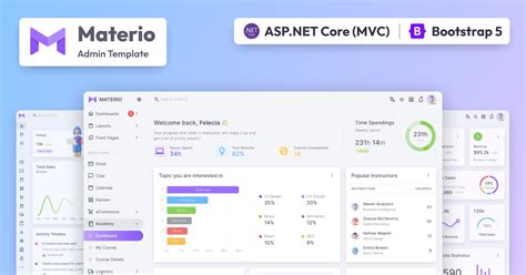 Materio Aspnet Core Mvc Admin Template Themeselection