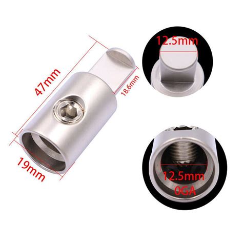 Diluopei 2x Car Audio Amp 0 Gauge Power Ground Wire Pin Awg Terminal