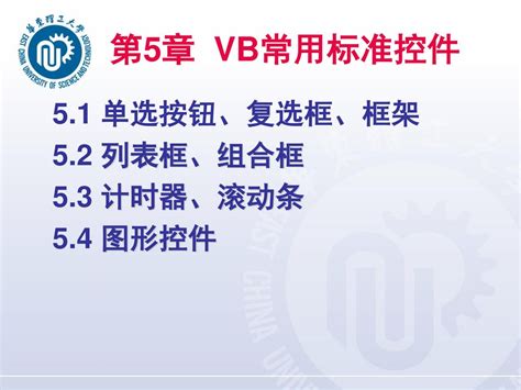 第十一讲 VB常用标准控件2 ppt download