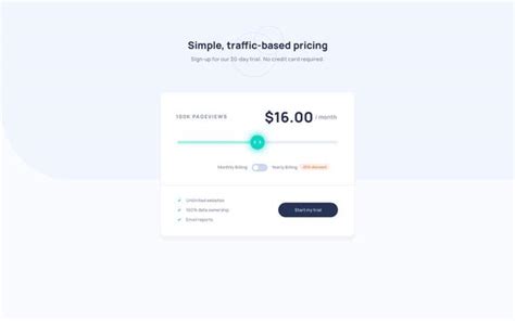Frontend Mentor Interactive Pricing Component Solution Coding Challenge Solution