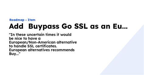 Add Buypass Go Ssl As An European Ssl Certificate Alternative Ploi Roadmap