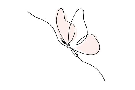 Premium Vector One Line Drawing Of Butterfly For Logo Or Icon