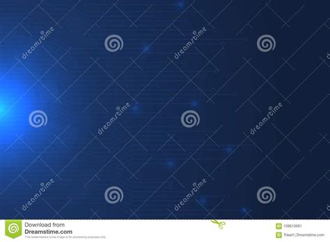 Abstract Blue Polygonal Space Background With Connecting Dots And Lines