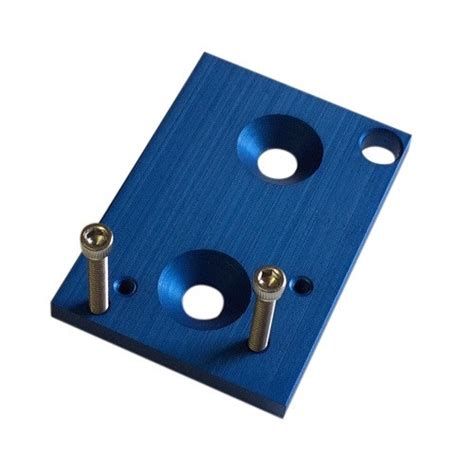 Blue CNC Mounting Bracket For MAC Type Port Boost Solenoids R Spec Performance