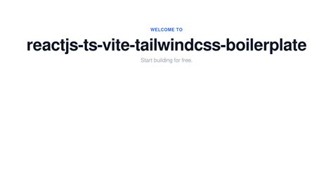 Reactjs Ts Vite Tailwindcss Boilerplate Codesandbox