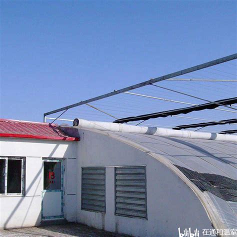 半坡式大棚 仿无后墙暖棚 全钢管温室棚 日光温室 冬暖式大棚 哔哩哔哩