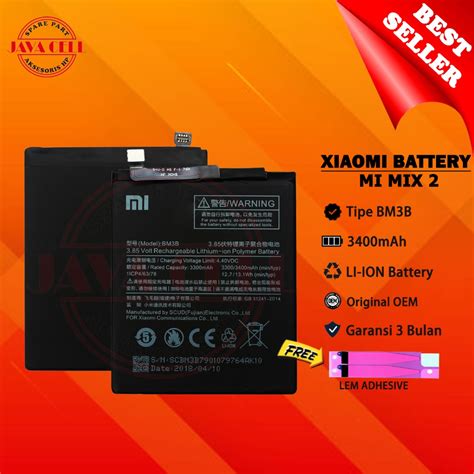 Jual Baterai Batre Battery Xiaomi Mi Mix 2 BM3B Original Garansi 3 Bulan Shopee Indonesia