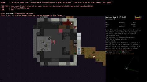 Error Message Regarding Map After Reloading Character World Seems To