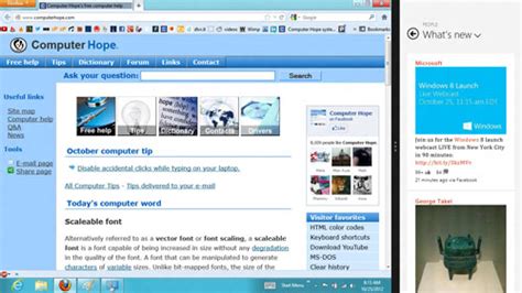 running two apps side by side in window 8 computer home