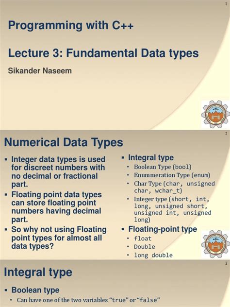 Programming With C Lecture3 Pdf Data Type Integer Computer