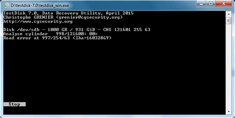 Partition Read Error Testdisk что делать Исправление ошибок и поиск