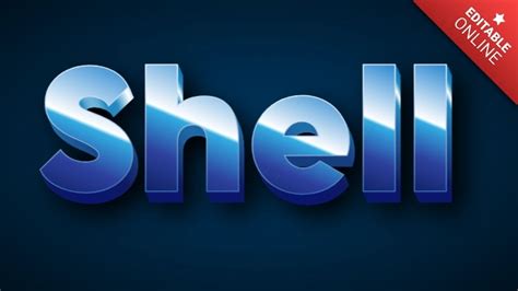 Shell Text Effect Generator