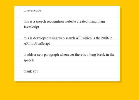 How To Create Speech Recognition Using Javascript Bhargava Avinash