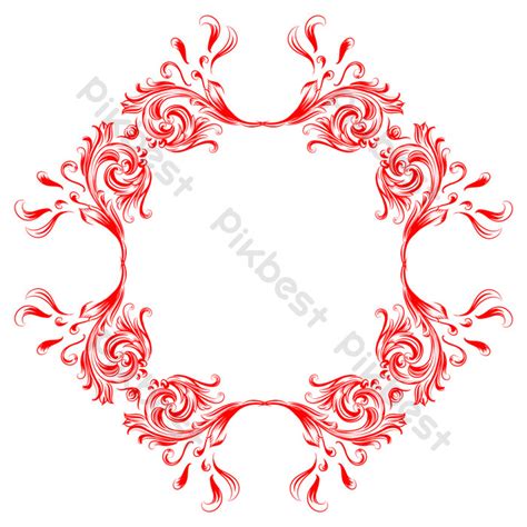 European Classical Pattern Border Red Decoration Design Png Images Psd Free Download Pikbest