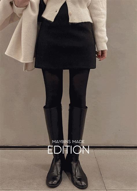 당일발송 MADE 라벤 울 미니 스커트 에이블리