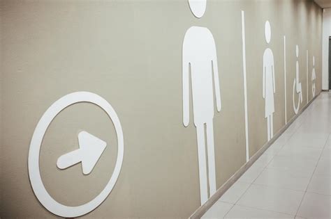 Premium Photo Toilet Or WC Restroom With A Gender Icon