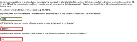 Solved Contamination Problems In Semiconductor Manufacturing