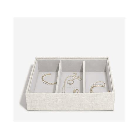 Stackers Horloge En Accessoire Laag Voor Classic Juwelendoos Linen