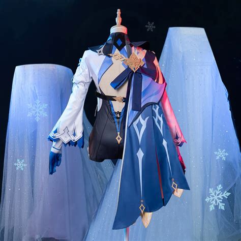 Game Genshin Impact Eula Cos Mature Women Costume Suit Game Skin Same Cosplay Full Set A