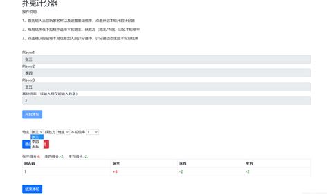 Js实现斗地主计分器js计分器 Csdn博客
