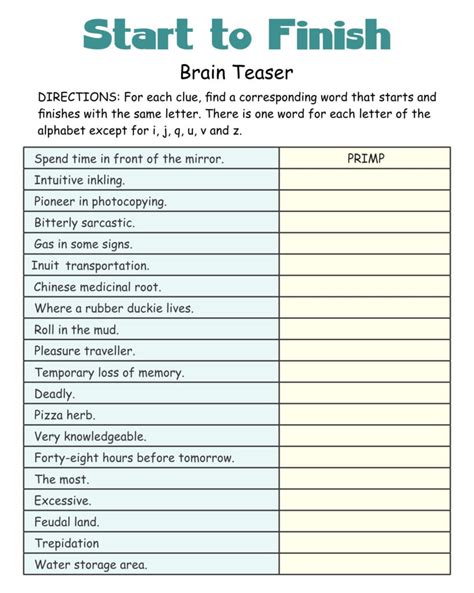 10 Best Adult Cognitive Worksheets Printable Printablee Free Printable