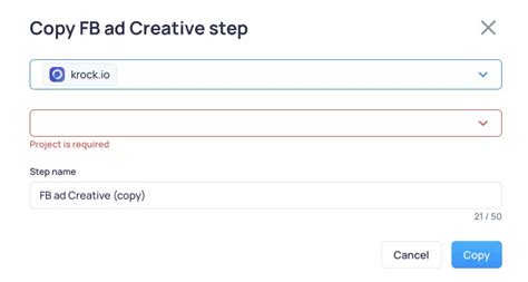 How To Copy Projects Steps And Versions Krockio
