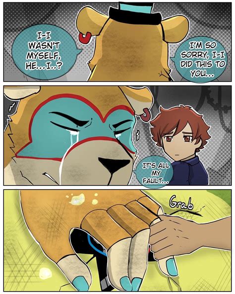 Fnaf Security Breach Freddy X Monty Yaoi🐻🐊🧡💚 Fnaf Fnaf Comics Fnaf Freddy