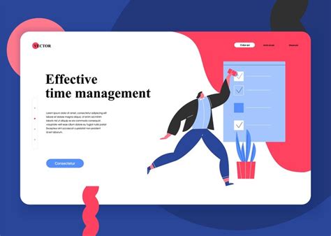 효과적인 시간 관리 효율적이고 효과적인 시간 관리 및 멀티태스킹이 가능한 장면 프리미엄 벡터