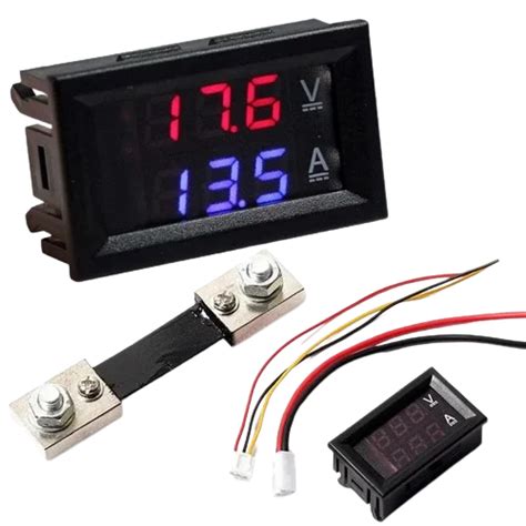 028inch Digital Voltmeter Ammeter Dc 100v 50a Led Amp Volt Meter With