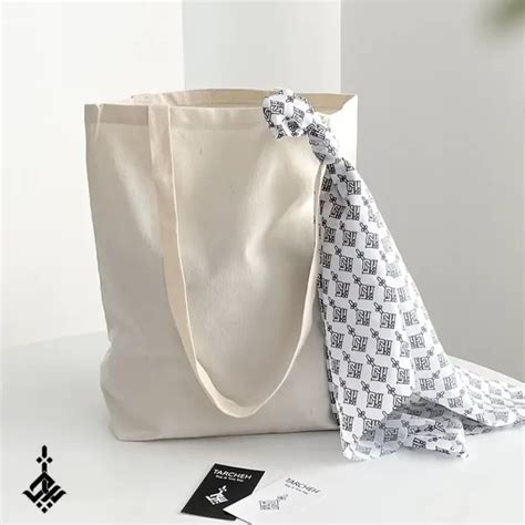 توت بگ ساده سفید خام تارچه