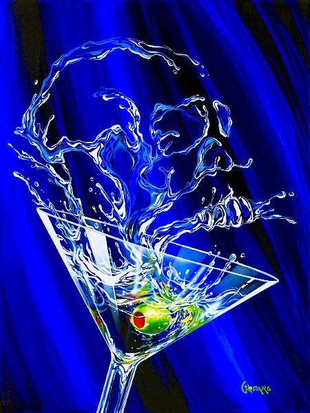 Martini Glass Art Ideas Michael Godard Art Micheal Godard Art