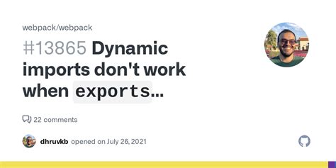 Dynamic Imports Dont Work When `exports` Specified In Packagejson And Aliases · Issue 13865