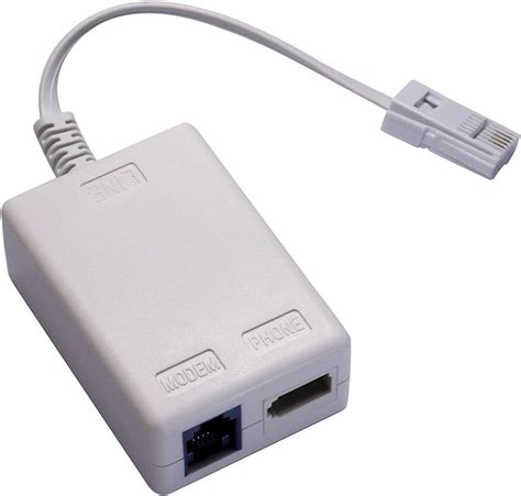 Adsl Micro Filter With Cable Lead And Rj11 Connection Adapter Bt Plug