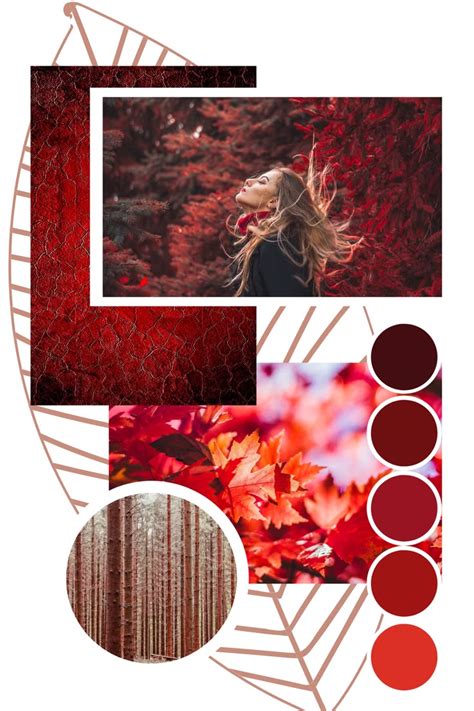 Red Aesthetic Mood Board Inspiration I 2024