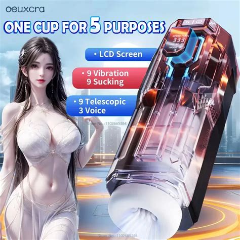 Automatic Male Masturbator Cup Sucking Telescopic Man Masturbation Toy