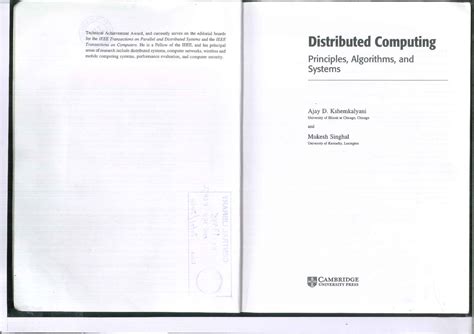 Distributed Computing Ajay Dkshemkalyani And Mukesh Singhal 10