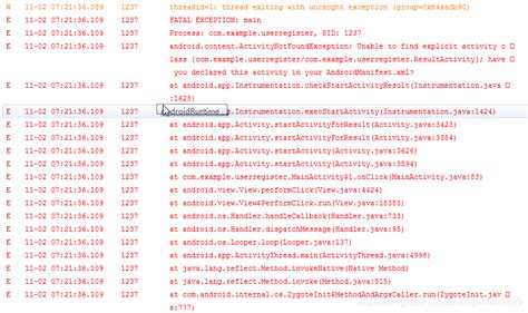Android学习之错误篇（1）——fatal Exceptionmainfatal Exception Main Csdn博客