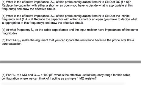 Solved In Lab 4 You Used Oscilloscope Probes And An Chegg Com