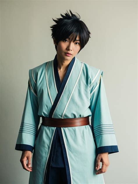 Man Cosplay Wearing Sen Kaibara Spiral Costume Realistic Photo Swap Face