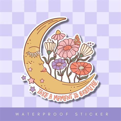 Take A Moment Sticker Wildflower Fiction