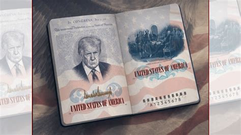 Liberty Out Trump In—limited Edition Us Passports With Presidents Pic