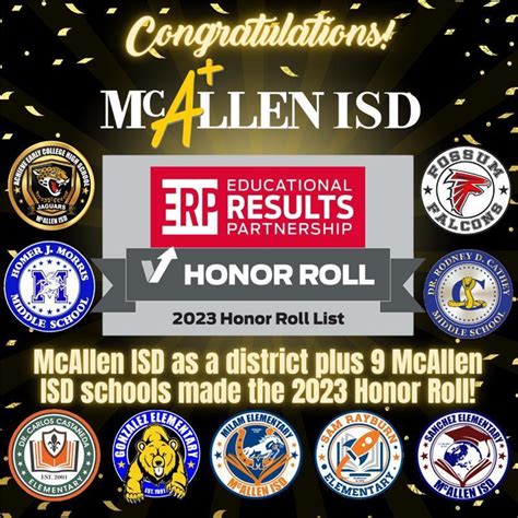 Mcallen Isd Plus 9 Campuses Named To Texas Honor Roll Mcallen