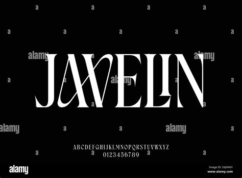 Elegant Decorative Serif Alphabet Ligature Style Display Font Vector Stock Vector Image And Art