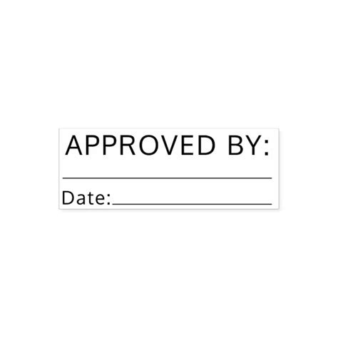 Approved By Bookkeeping Signature Name Self Inking Stamp Zazzle