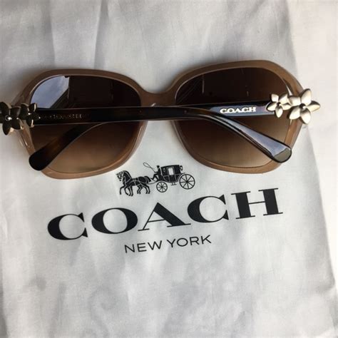 Coach Accessories Coach Sunglasses Milky Light Brown Flower L33