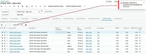 Deleting Matrix Items From Template Community