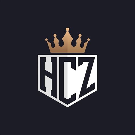 Premium Vector Luxury Hcz Logo With Crown Elegant Initials Hcz Letter